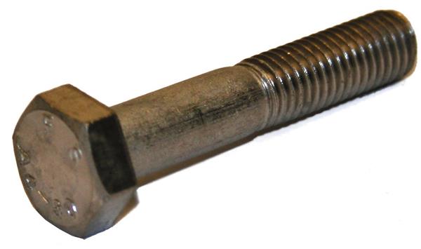 Rustfri DIN 931 bolt M10 x 70 mm, A2, 100 stk - Netlager